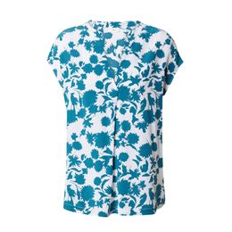 s.Oliver BLACK LABEL Bluse Damen Gr&ouml;&szlig;e XXL petrol / wei&szlig;
