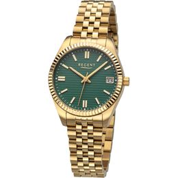 Regent Uhren REGENT Analog Watch female size One size Yellow / Dark green