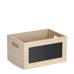 zeller Allzweckkiste naturfarben 28 x 15 x 20 cm mit Tafel