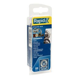 Rapid &Ouml;sen mit Ring &Oslash; 10 x 21 mm 25 St&uuml;ck inkl. Einschlagwerkzeug