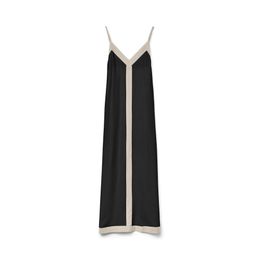 V&eacute;ro Moda Vero Moda Kleid 'VMDenise' Damen Gr&ouml;&szlig;e 34 schwarz / wollwei&szlig; Sommerkleid