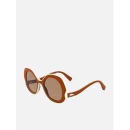 Longchamp Sonnenbrille Damen Gr&ouml;&szlig;e 52 orange