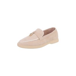 Ital-Design Slipper Damen Gr&ouml;&szlig;e 36 beige Sommerschuhe