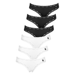 like it! Slip 'Olivia' Damen Gr&ouml;&szlig;e L schwarz / wei&szlig;