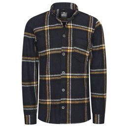 Rusty Neal Hemd Herren Gr&ouml;&szlig;e L senf / black denim / wei&szlig;