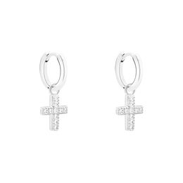 s.Oliver Ohrringe Damen Gr&ouml;&szlig;e One Size silber / transparent