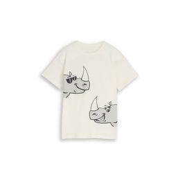 Tom Tailor T-Shirt Jungen Gr&ouml;&szlig;e 128 wollwei&szlig;
