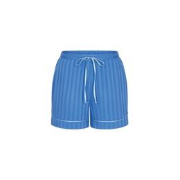 Triumph Schlafshort ' Red Label Amourette Jacquard ' Damen Gr&ouml;&szlig;e S/M blau / wei&szlig; Sommerkleid