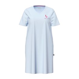 Ulla Popken Nightgown female size XXXL/4XL Light blue / Red