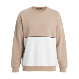 Ombre Sweatshirt Herren Gr&ouml;&szlig;e XL beige / wei&szlig;