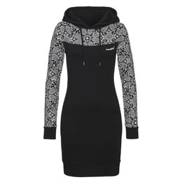 Kangaroos Sweatkleid Damen Gr&ouml;&szlig;e 38 schwarz / wei&szlig; Sommerkleid