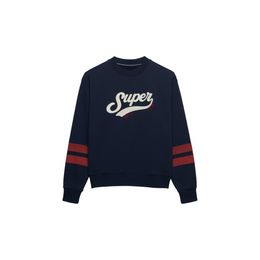 Superdry & Co Sweatshirt female size S Dark blue / Red / White