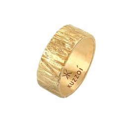 Kuzzoi Ring Bandring Herren Gr&ouml;&szlig;e 64 gold