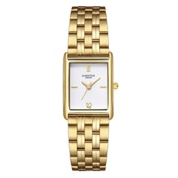 Glanzst&uuml;cke M&uuml;nchen Glanzst&uuml;cke M&uuml;nchen Analoguhr Damen Gr&ouml;&szlig;e One Size goldgelb / perlwei&szlig;