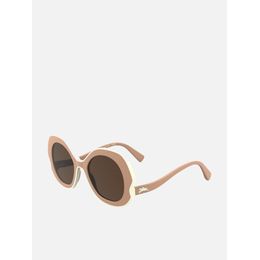 Longchamp Sonnenbrille Damen Gr&ouml;&szlig;e 52 beige