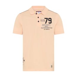 CAMP DAVID Poloshirt Herren Gr&ouml;&szlig;e S apricot / schwarz
