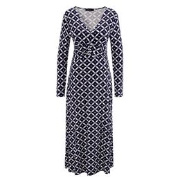 Aniston Selected Kleid Damen Gr&ouml;&szlig;e 48 schwarz / wei&szlig; Sommerkleid