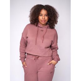 Fortex Fitness Sweatshirt 'Essential Cropped Hoodie' female size L Rose gold