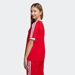 adidas originals T-Shirt 'Adicolor' Jungen Gr&ouml;&szlig;e 158 rot / wei&szlig;