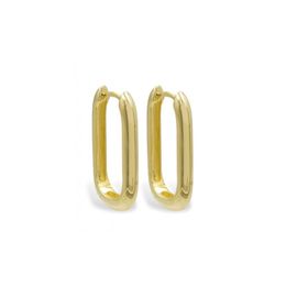 Fiocco Jewelry Ohrringe 'Oval' Damen Gr&ouml;&szlig;e 11 cm x 8 cm x 2cm goldgelb