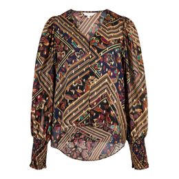 Apricot Gold Foil Floral Blouse ' ' Damen Gr&ouml;&szlig;e XS navy