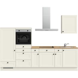 K&uuml;chenzeile Nobilia, B:300,3cm H:216,6cm T:60cm, wei&szlig;, Komplettk&uuml;chen-Sets, ""Cascada I", NEU: individuell anpassbar mit gratis Profi-Beratung",