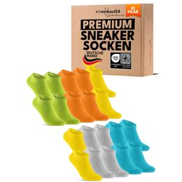 sockenkauf24 F&uuml;&szlig;linge 'Sneaker Socken' Herren Gr&ouml;&szlig;e 43/46 bunt