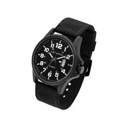 Just Watch Analoguhr 'aus Nylon mit Datumsanzeige, 3 ATM wasserdicht' Herren Gr&ouml;&szlig;e One Size schwarz