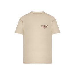 Urban Classics T-Shirt Herren Gr&ouml;&szlig;e M beige / dunkelrot