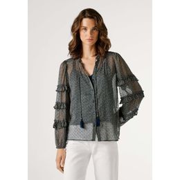 Pepe Jeans Damen Funktionsshirt "shirt AMBER SHIRT", blau, Gr. XS, 100% Polyester, Shirts
