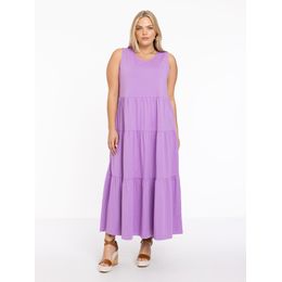 Yoek Kleid Damen Gr&ouml;&szlig;e 42/44 lila Sommerkleid