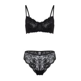 Trendyol W&auml;sche-Sets Damen Gr&ouml;&szlig;e 90 schwarz