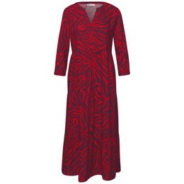 Street One Kleid Damen Gr&ouml;&szlig;e 46 marine / rot Sommerkleid
