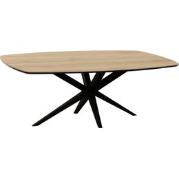 Esstisch OMG DESIGN, B:250cm H:77cm T:128cm, braun, Tische, "Wellington", Hochwertige Melamin-Tischplatte mit Metallgestell