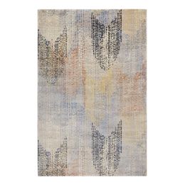 Teppich Esprit, B:80cm H:12mm L:150cm, bunt, Polyester, Wohnzimmer, Teppiche, "Antonia", Kurzflorteppich, gewebt, modern, Wohnzimmer, zeitlos, Boho,