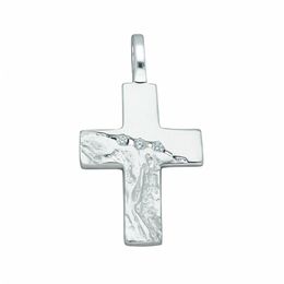 Adelia&acute;s ADELIA ́S Damen Kettenanh&auml;nger "Kreuzanh&auml;nger 925 Silber mit Zirkonia", mit Zirkonia, Silber 925 (Sterlingsilber), silber, Silber 925