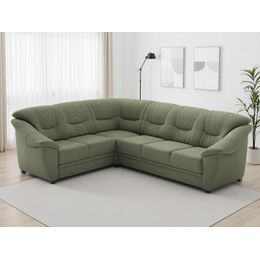 Sit & More Ecksofa SIT & MORE, B:262cm H:90cm T:212cmolive, Wohnzimmer, Sofas, "Savona L-Form, B. 262 cm, Komfortsitz, Eckcouch mit Stoff- & Lederwahl",