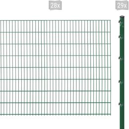 Arvotec Doppelstabmattenzaun "ESSENTIAL 163 zum Einbetonieren", H/L: 163cm x 56m, Pfosten: 29 Stk., gr&uuml;n, Zaunelemente, Zaunh&ouml;he 163 cm, Zaunl&auml;nge 2