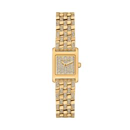 MICHAEL KORS Damen Quarzuhr "Georgie", gold, Armbanduhren, Armbanduhr, Edelstahlarmband, analog, Glassteine