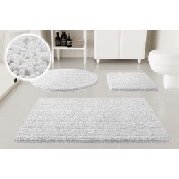 Badematte OTTO HOME, H:22mm, wei&szlig;, Polyester, Badematten, "Torrni", Badteppich, getuftet, modern, Uni, antirutsch, flauschig, hochflor