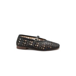 Keys Ballet Flats 'Keys 12150 nero black scarpe donna ballerina cinturino forata pelle' female size 41 Black