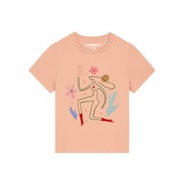 Watapparel Shirt 'Love And Flex' female size XS Light blue / Green / Apricot / Red