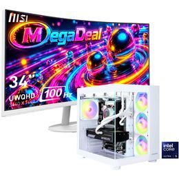 Cougar Gaming-PC-Komplettsystem "MegaDeal FV150 WT 2890 Core Ultra 5 245KF 32GB DDR5 1TB SSD RTX 5070", Microsoft Windows 11 Home (64 Bit), 32 GB RAM