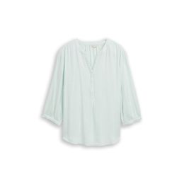 Tom Tailor Women + Bluse Damen Gr&ouml;&szlig;e 4XL mint / wei&szlig;