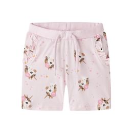 name it Shorts M&auml;dchen Gr&ouml;&szlig;e 98 braun / ros&eacute;