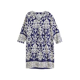 bonprix Kleid Damen Gr&ouml;&szlig;e 50 dunkelblau / wei&szlig; Sommerkleid