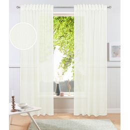 Gardine OTTO HOME, B:140cm H:145cm, wei&szlig;, Polyester, Gardinen, "Dolly", gewebt, Polyester