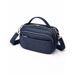 TONI & FRIENDS Damen Umh&auml;ngetasche "Knaller", blau, Polyurethan (PU), Taschen, aus softem Material, mit 5 F&auml;chern