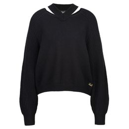 19V69 Italia Pullover 'Florentina' Damen Gr&ouml;&szlig;e L schwarz / wei&szlig;