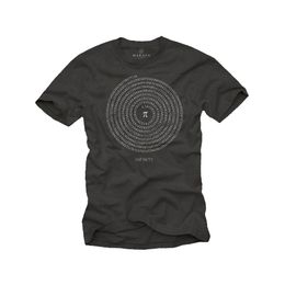 Makaya Shirt 'Pi Infinety' Herren Gr&ouml;&szlig;e 4XL grau